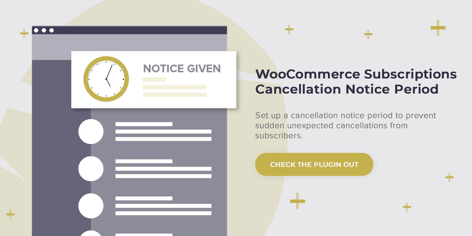 WooCommerce Subscriptions Cancellation Notice Period